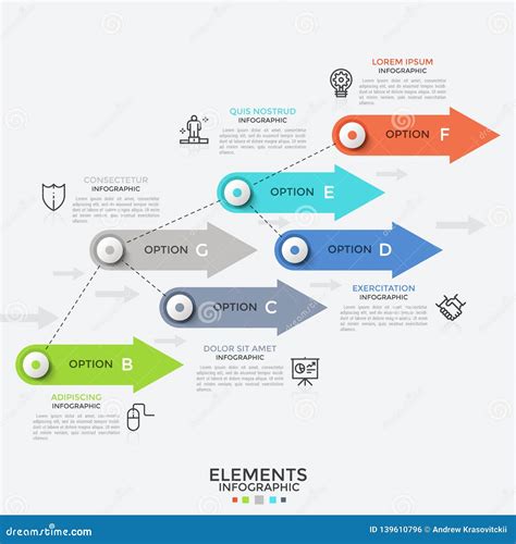 Infographic Design Template Stock Vector Illustration Of Concept Letter 139610796