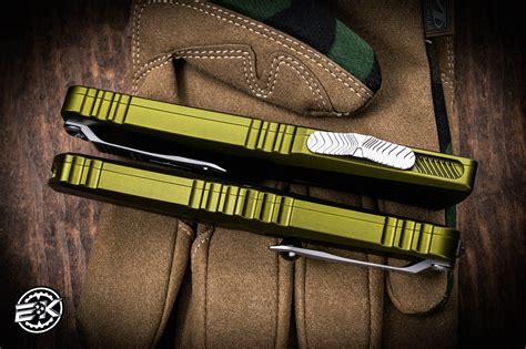 Microtech Combat Troodon Gen Iii Otf Automatic Knife Od Green 4 Interceptor Stonewash 1217 10ods