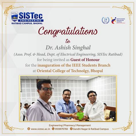 Sagar Institute Of Science Technology And Research Sistec R On Linkedin Engineeringcollege