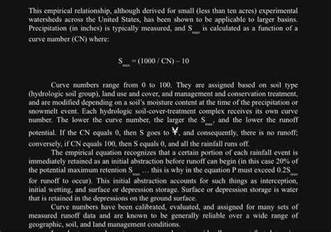 Solved The SCS CN Approach Is The Most Widely Used Runoff Chegg Com