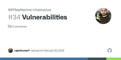 Vulnerabilities Issue SAP SapMachine Infrastructure GitHub