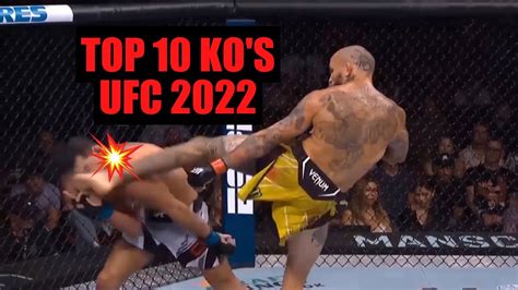 Top 10 Ufc Knockouts Of 2022 Youtube