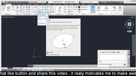 Ellipse Command In Autocad Templates Sample Printables