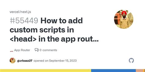How To Add Custom Scripts In Section In The App Router Nextjs Rnextjs