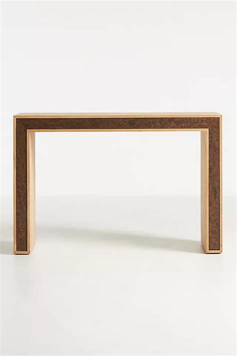 Mod Reactive Oak Console Table Anthropologie Uk
