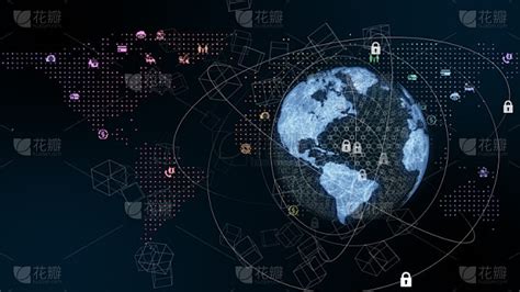 5g和ai技术，全球通信网络概念。世界地图点、线、组成，代表全球、全球网络连接、国际意义。