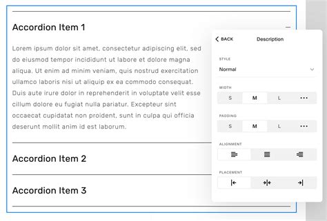 Squarespace Accordion Blocks How To Change Text Alignment Width