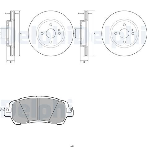 Delphi Bremsscheiben 258mm BelÄge Vorne Passend Für Mazda 2 Dj