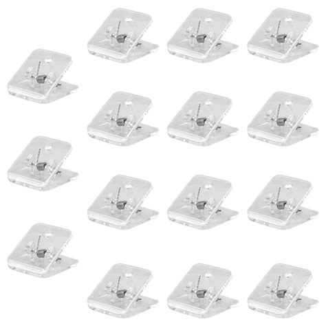 Practical Clear Square Clips Heavy Type Office Supplies Acrylic Texture