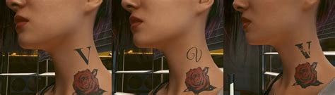 Cyberpunk Neck Tattoo