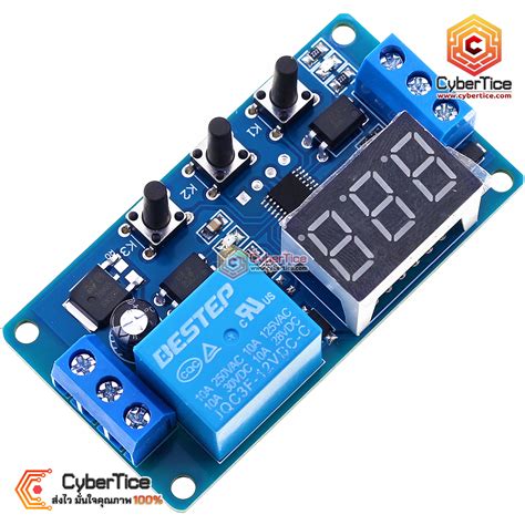 โมดูลรีเลย์หน่วงเวลา 1 Way Delay Relay Module Trigger Delay On Off Time