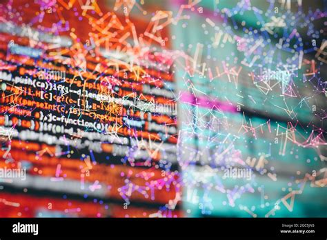 Abstract Computer Script Code Programming Code Screen Of Software