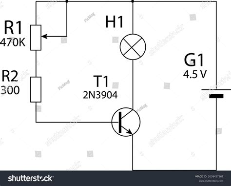Bipolar Transistor Vector Diagram Operation Transistor Stock Vector