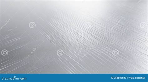 Smooth Silver Metallic Surface With Subtle Linear Texture Effect Stock Image Image Of