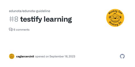 Testify Learning · Issue 8 · Edunotaedunota Guideline · Github