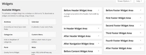 Dynamically Adding Four Footer Widget Areas Envato Tuts