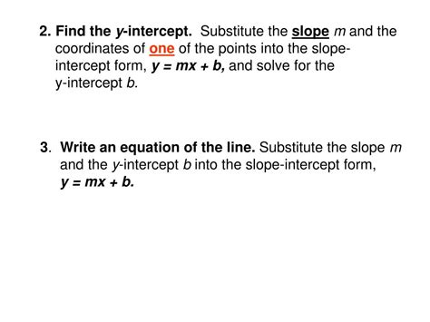 PPT Writing Linear Equations Given Two Points PowerPoint Presentation ID