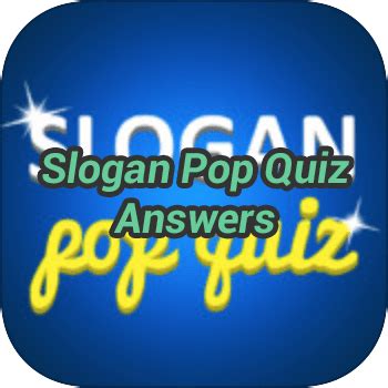 Slogan Pop Quiz Level 20 Game Solver