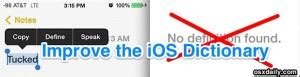 Improve The IOS Define Function By Adding A New Dictionary