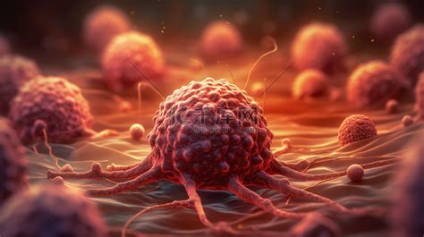 癌细胞恶性肿瘤组织3d 渲染4高清摄影大图 千库网