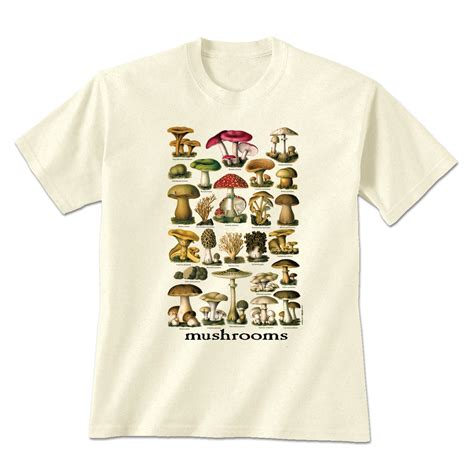Vintage Mushrooms Shirt Graphic T Shirt Mushrooms Etsy Uk