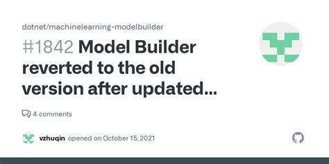 Model Builder Reverted To The Old Version After Updated Another Extension · Issue 1842