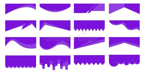 Abstract Border Shapes For Banner Design Vector Header Sections On White Background Website