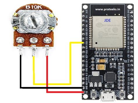 Esp32 Interfacing Potentiometer