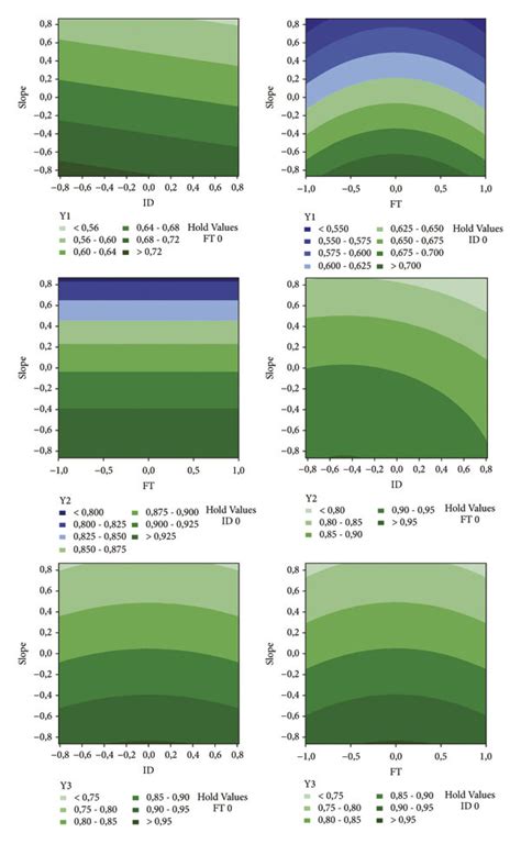 Contour Plots For Four Interferences For The Entire Experimental Domain Download Scientific