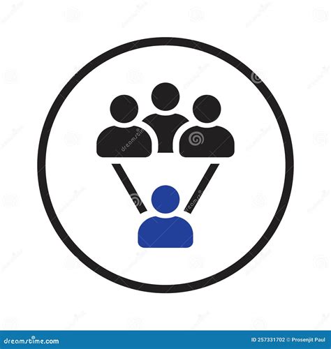 Business Meeting Icon Vector Stock Vector Illustration Of Manager Conference 257331702