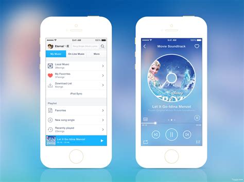 手机端音乐播放app Ui世界