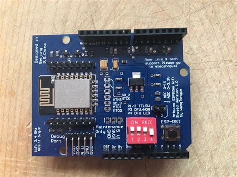 téma arduino uno rev3 wifi shield esp8266 připojení oživení bastlírna hwkitchen