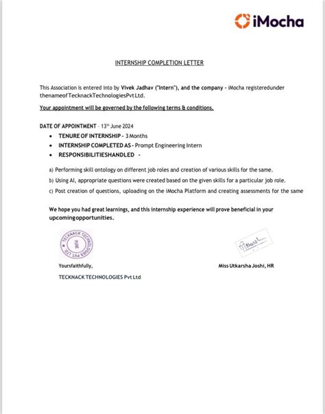 Vivek Jadhav On Linkedin Internship Ai Promptengineering Learning