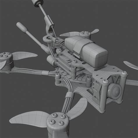 High Detailed And Realistic 3d Model Of Fpv Drone 3d Turbosquid 2175915