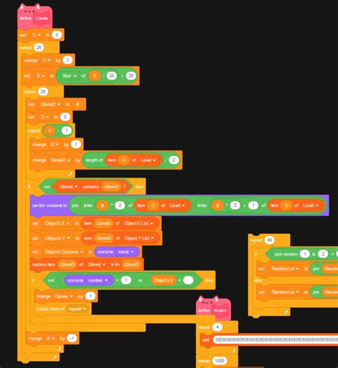 How Do I Optimize The Create Block In The Object Sprite Of This Project Discuss Scratch