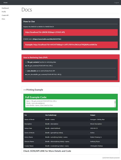 apimdb internet movie database api by rohitchouhan codester