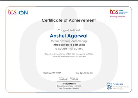 anshul agarwal on linkedin softskills learningjourney tcsion