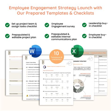 Employee Engagement Strategy Template Hr Toolkit Digital Download Etsy