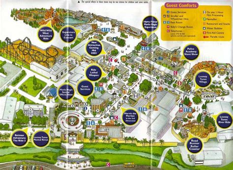 Warner Brothers Movieworld Theme Park Brochures Warner Bros Movie