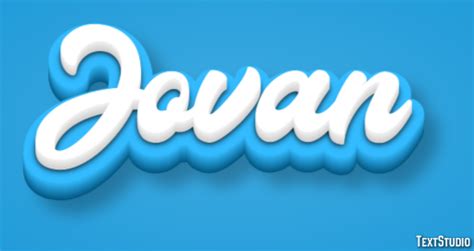 Jovan Text Effect And Logo Design Name