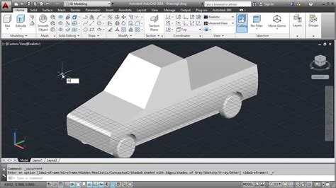 How To Draw A Car Using Autocad