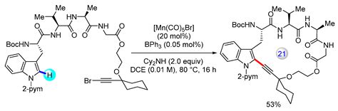 Catalysts Free Full Text Transition Metal Catalyzed C C Bond Macrocyclization Via