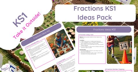 Fractions Ks1 Ideas Pack Outdoor Learning