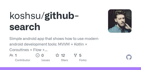 Github Koshsu Github Search Simple Android App That Shows How To Use Modern Android