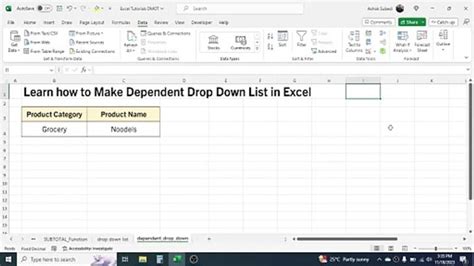 Learn Excel And Sheets On Linkedin Learn How To Make Dependent Drop Down List In Excel