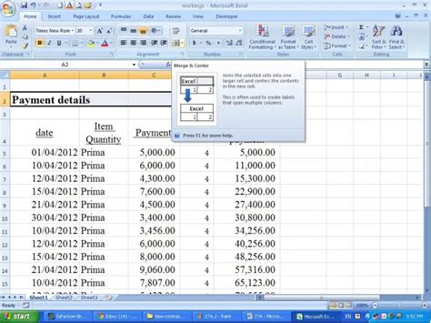How To Center A Headings Ms Excel