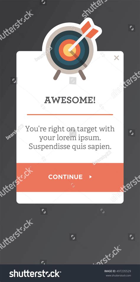 Modal Window Mobile Ui Ux Interface Stock Vector Royalty Free Shutterstock