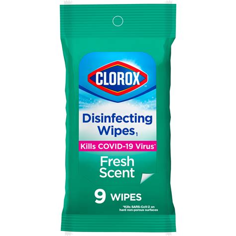 Clorox Disinfecting Wipes Dual Action Bleach Free Fresh Scent