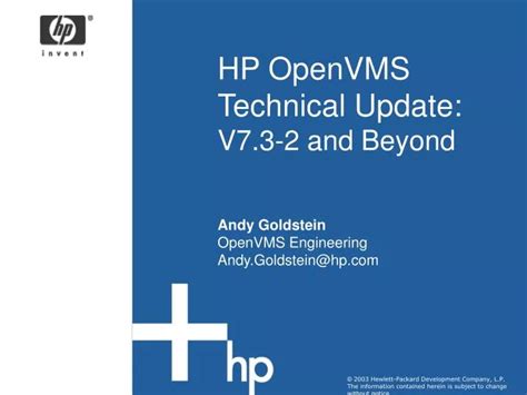 ppt hp openvms technical update v7 3 2 and beyond powerpoint