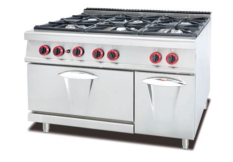 Commercial 4 Burner Gas Cooker Efficient Kitchen Equipment